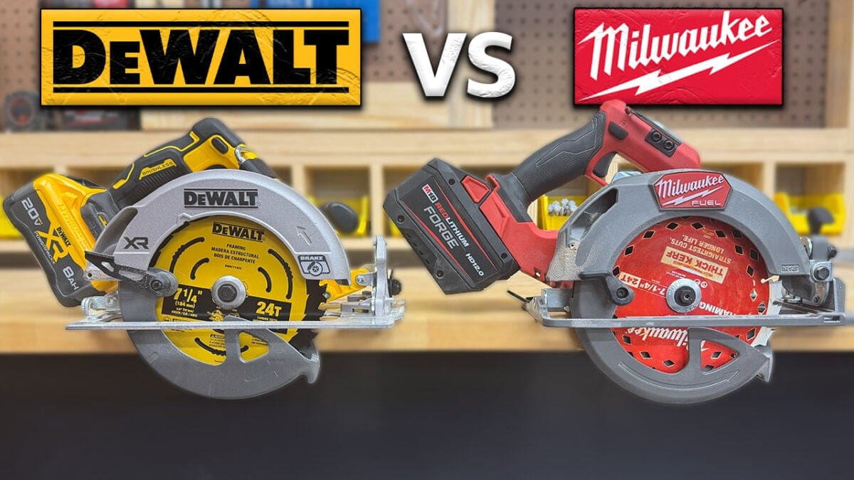 DeWalt 20V Max vs Milwaukee M18 Fuel Circular Saw Review - Tough Guy DIY